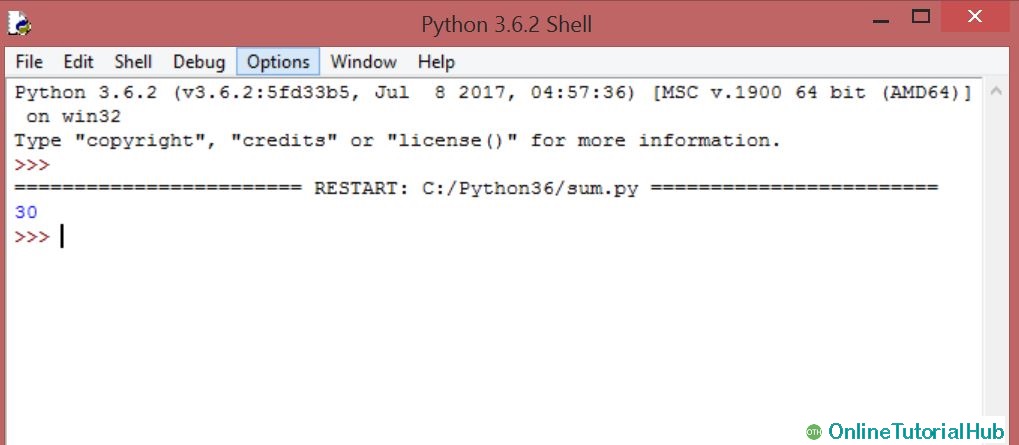 Python # 6 - Execution of Python - OnlineTutorialHub