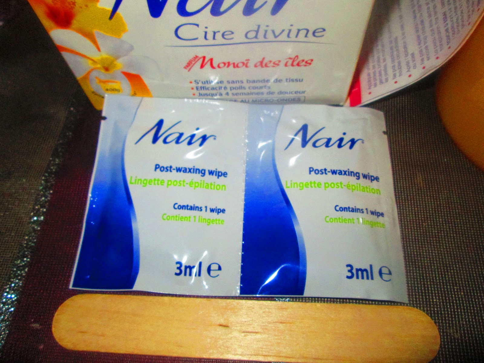 Inspire by Sara: Trouvaille: Nair Cire sans bandes au Monoi!
