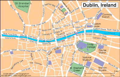 Dublin Map Regional City of Ireland - Map of Ireland City Regional ...