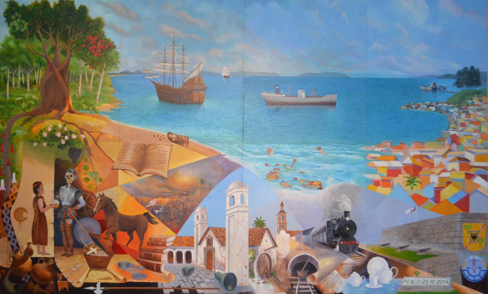 Cámara de Comercio Penco: "MURAL HISTÓRICO EN SALÓN AUDITORIO" CÁMARA ...