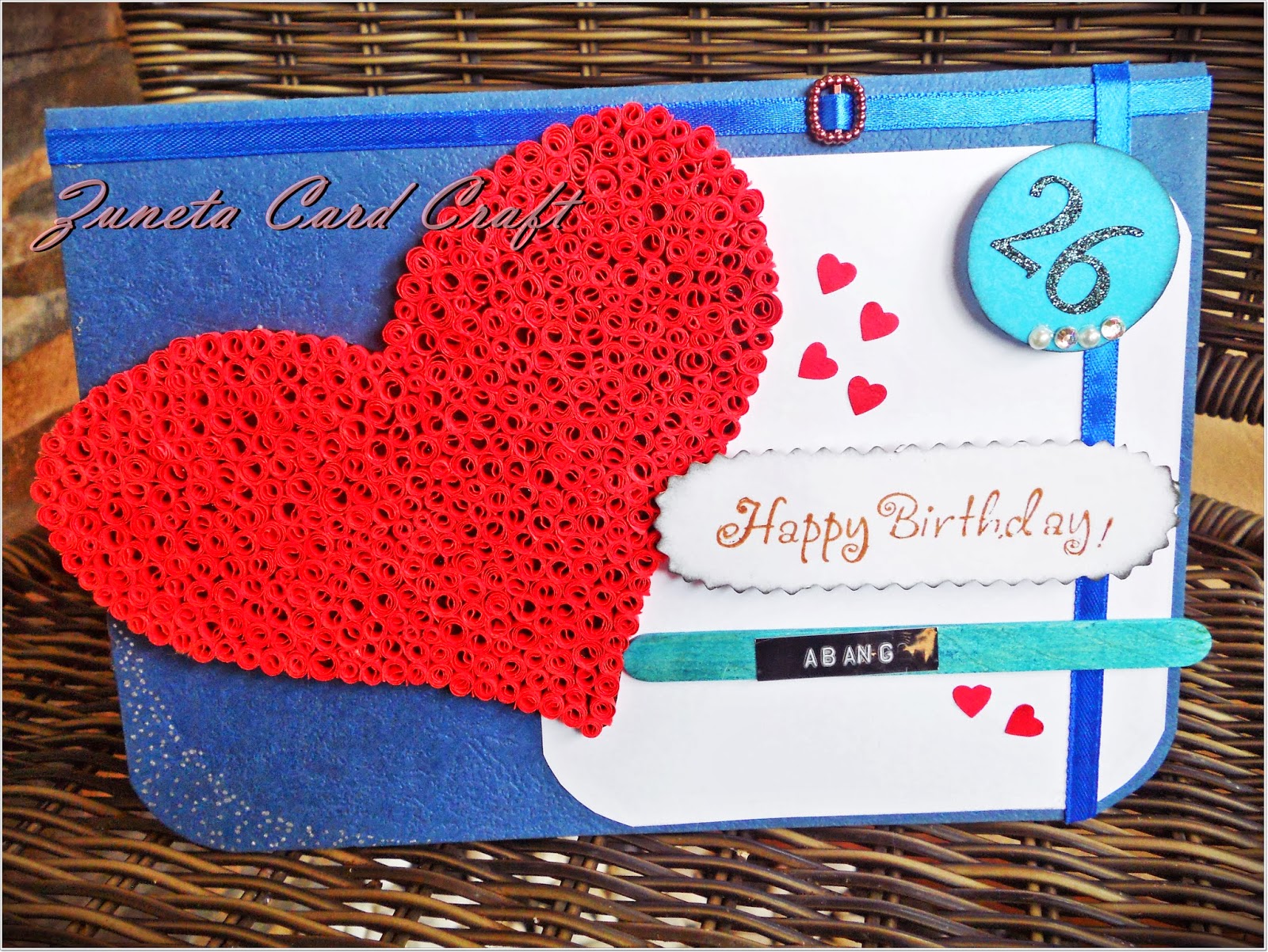 KAD 063 - HAPPY BIRTHDAY ABANG | Zuneta Card Craft