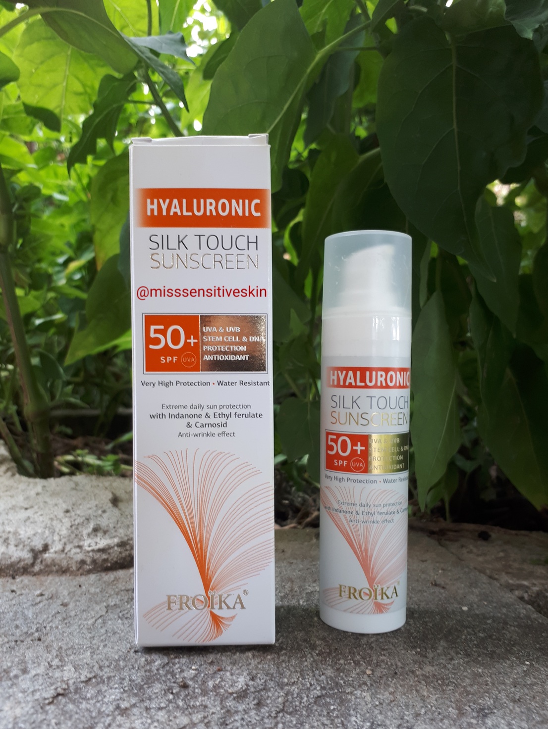 Miss Sensitive Skin: Hyaluronic Silk Touch Sunscreen spf 50 by Froika ...