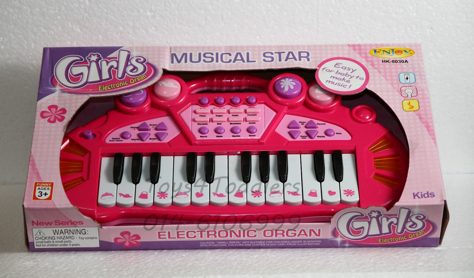 Themes For Baby Room: My First Organ - Pink/Blue/Red