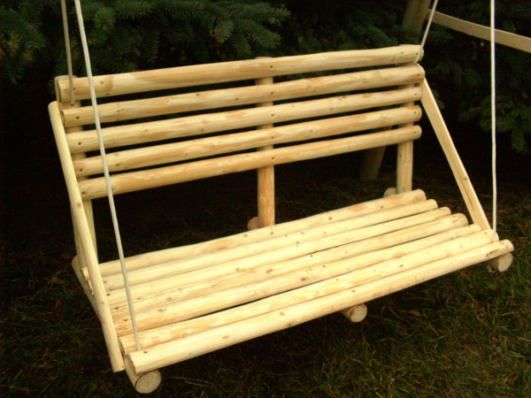 Mobilier Gradina Rustic: Leagăn rustic de 2 locuri