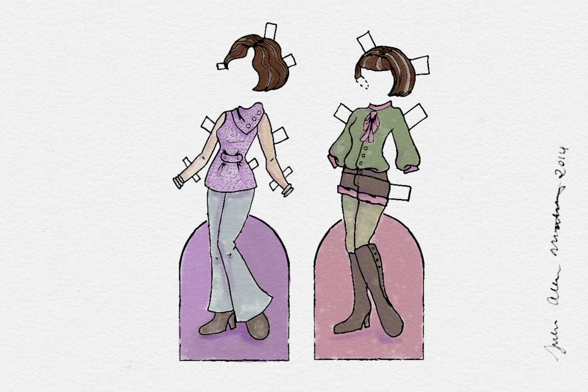 Paper Doll School: Expirimenting with Fresh Paint