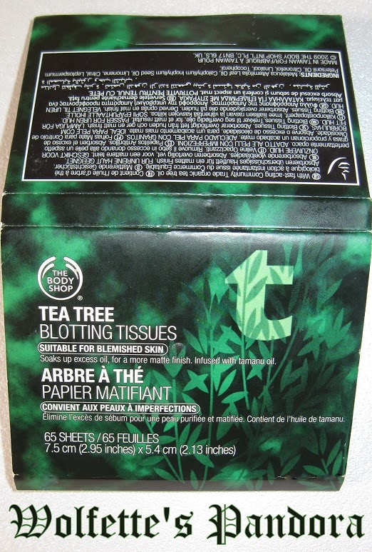 Wolfette's Pandora: Despre servetelele matifiante - Tea Tree Blotting ...