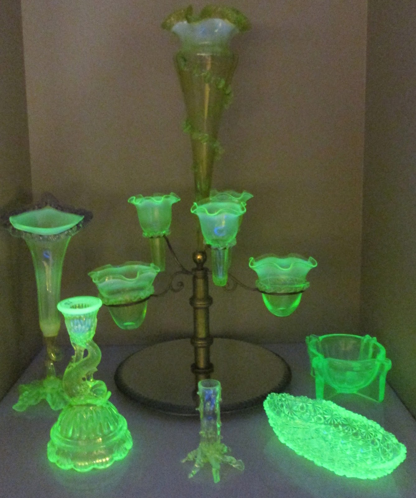 Prairie Museum Collections & Exhibits: Vaseline Glass