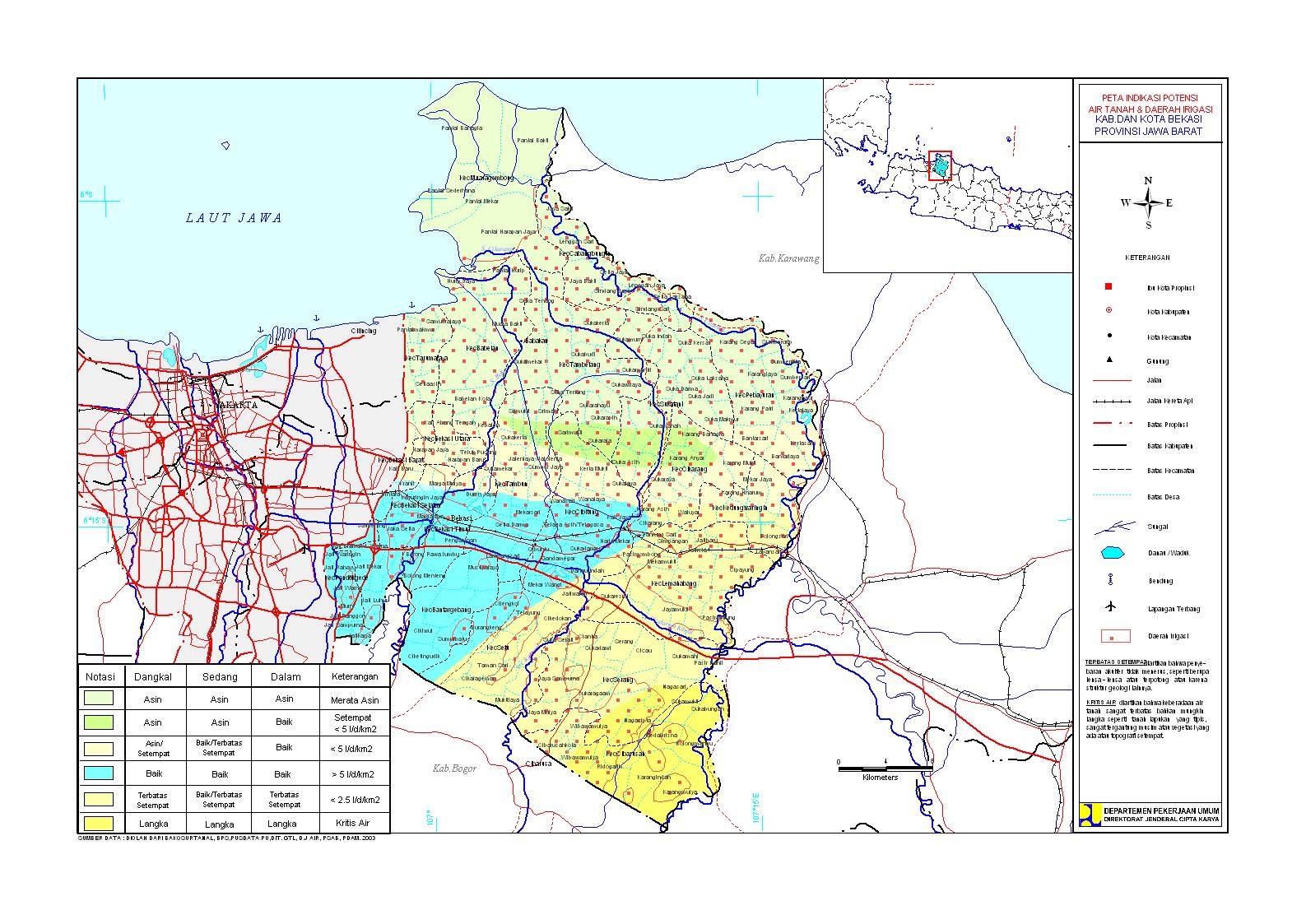 PETA KABUPATEN BEKASI