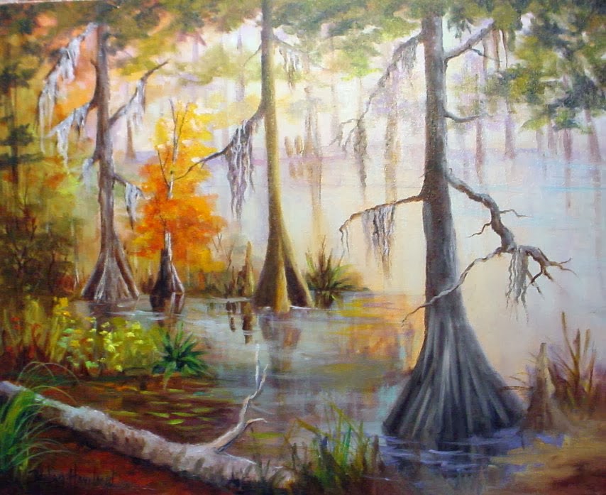 Contemporary Artists of Texas: Misty Morning in the Bayou | Barbara ...