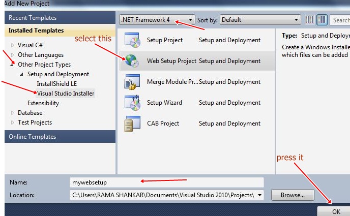 How to deploy a web application using Windows Installer Techniques in .NET Framework | MY.NET ...