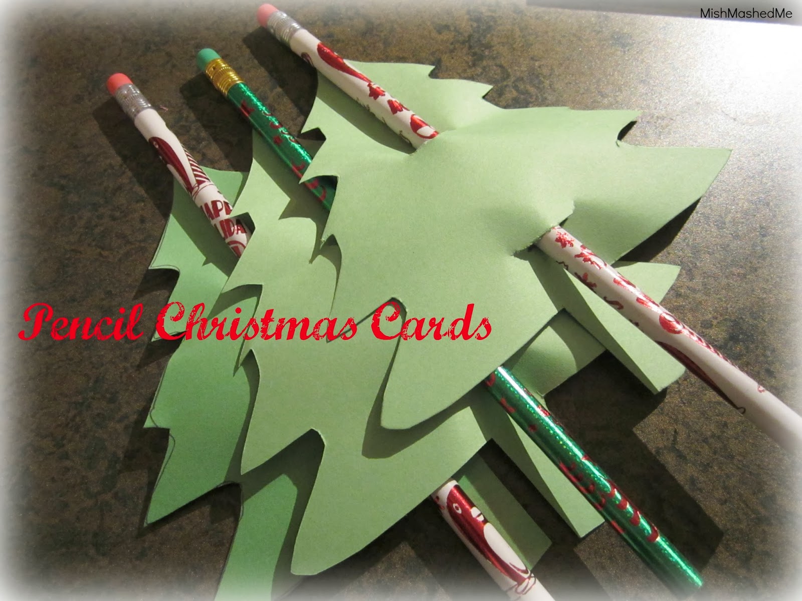 MishMashedMe: 30 Days of D.I.Y. Gifts and Decor: Pencil Christmas Cards