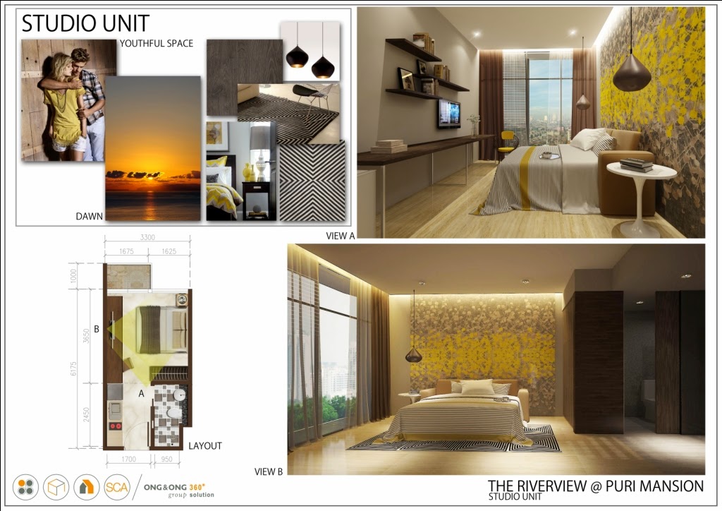 Puri Mansion Apartment: LayOut Unit Puri Mansion Apartment