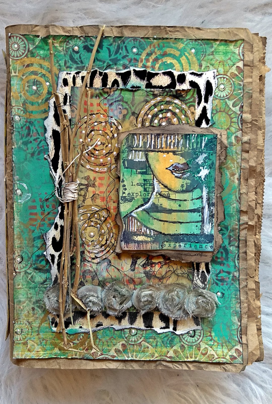 PaperArtsy: 2017 #18 Torn, Ripped, Burnt: Boho Journal with EEA {by ...