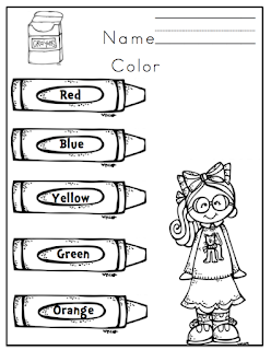 Preschool Packet "Learning Colors" ~ Preschool Printables