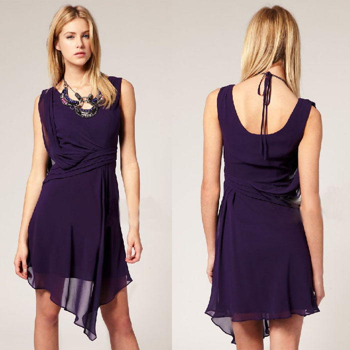 WhiteAzalea Prom Dresses: Mini Cocktail-Short Purple Prom Dresses