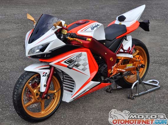 Modifikasi Kawasaki Ninja 250, Body Custom Gahar - GO-GOBLOG