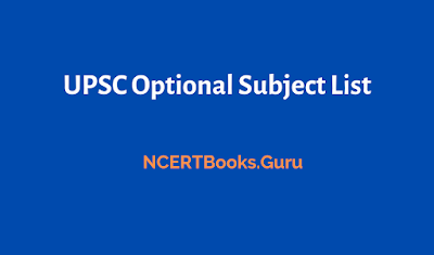 A plus Topper: UPSC Optional Subject List