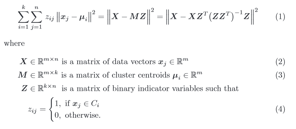 Nuit Blanche K Means Clustering Is Matrix Factorization
