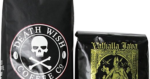 Death Wish & Valhalla Java Whole Bean Coffee Bundle Deal, USDA Certified Organic & Fair Trade (1 ...