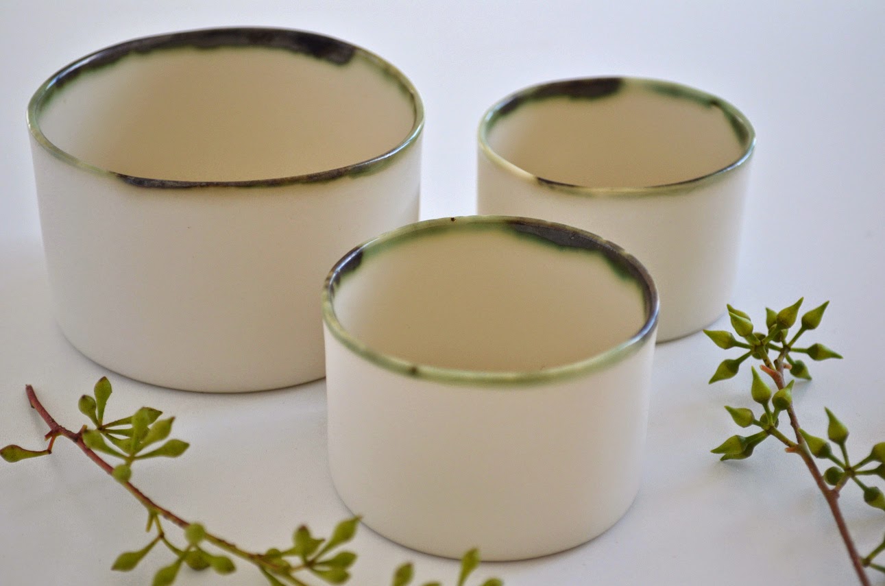 OTCHIPOTCHI: THREE GREEN RIM CUPS