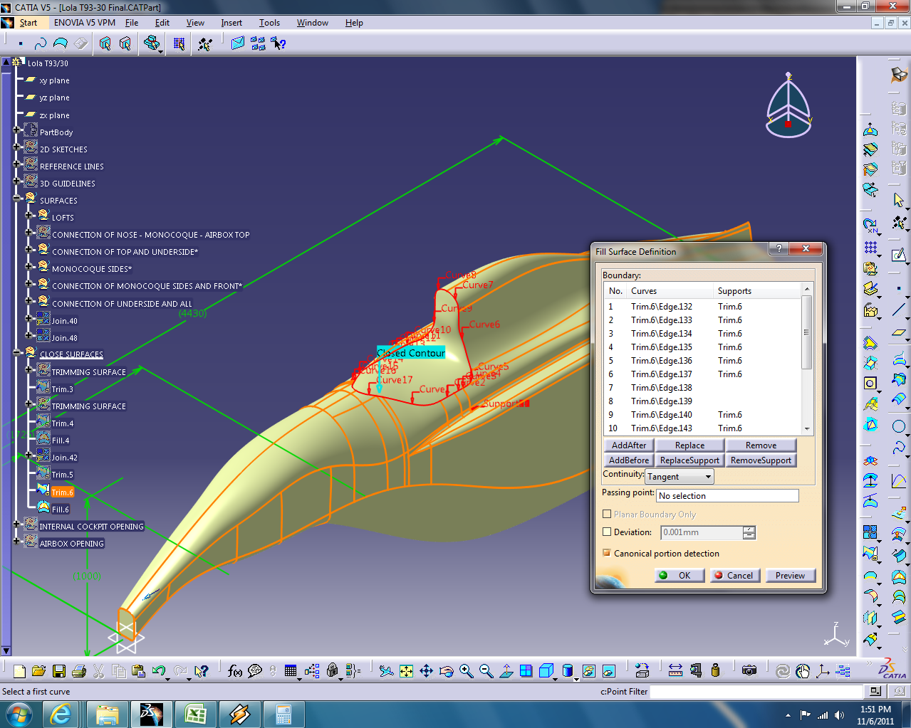 Scratchbuilding a 1/20 scale F1 replica: F1 car design in Catia V5 xx
