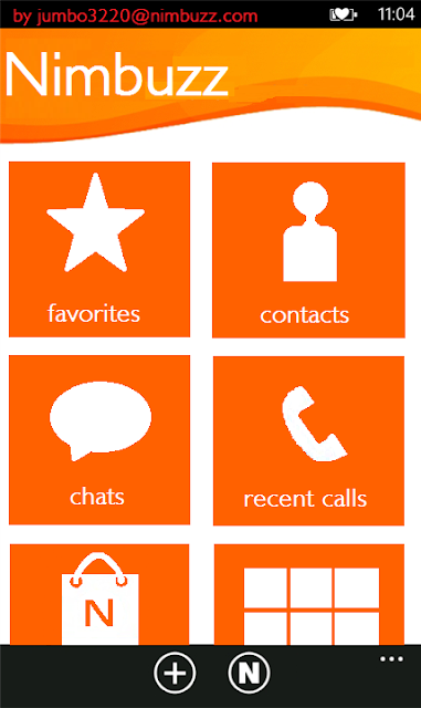 Mobilized Tech: Nimbuzz Windows Phone 1.2.0 UI Concept