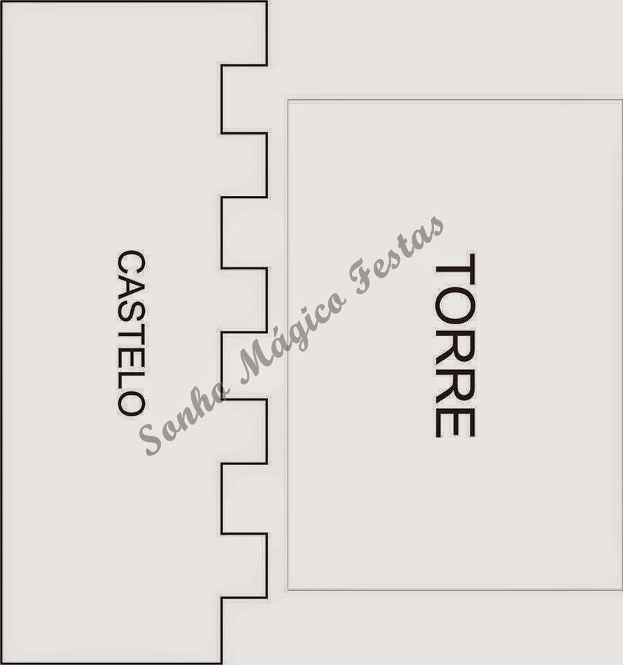 Sonho Mágico Festas: Molde Castelo de eva