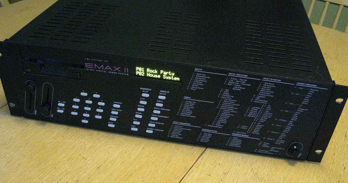 MATRIXSYNTH: E-MU Systems EMU EMAX II w/ 8mb RAM, SCSI2SD Option & New ...