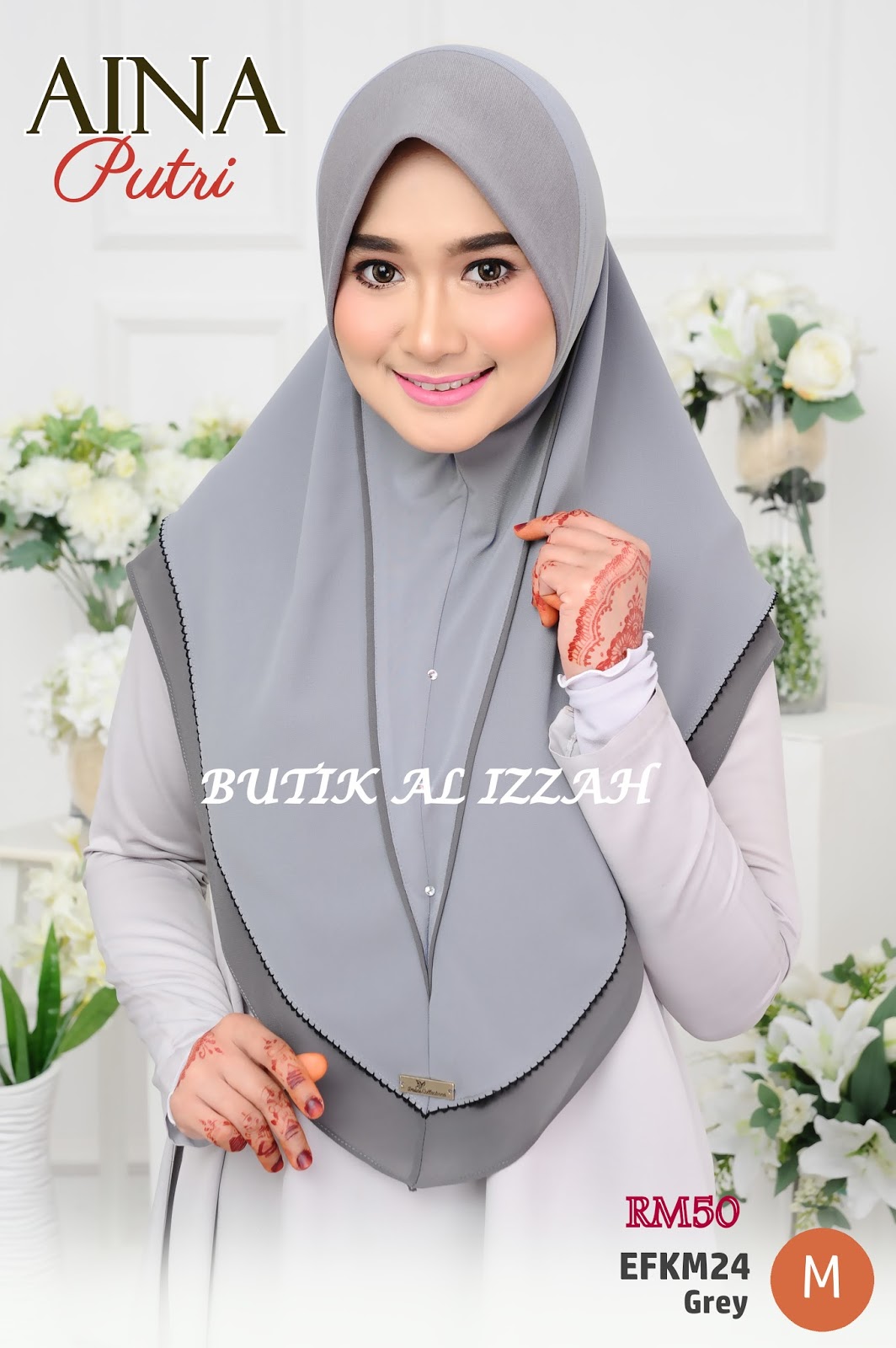 Butik Al-Izzah: TUDUNG AINA PUTRI M