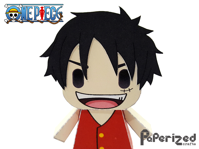 One Piece: Monkey D. Luffy Papercraft | Paperized Crafts