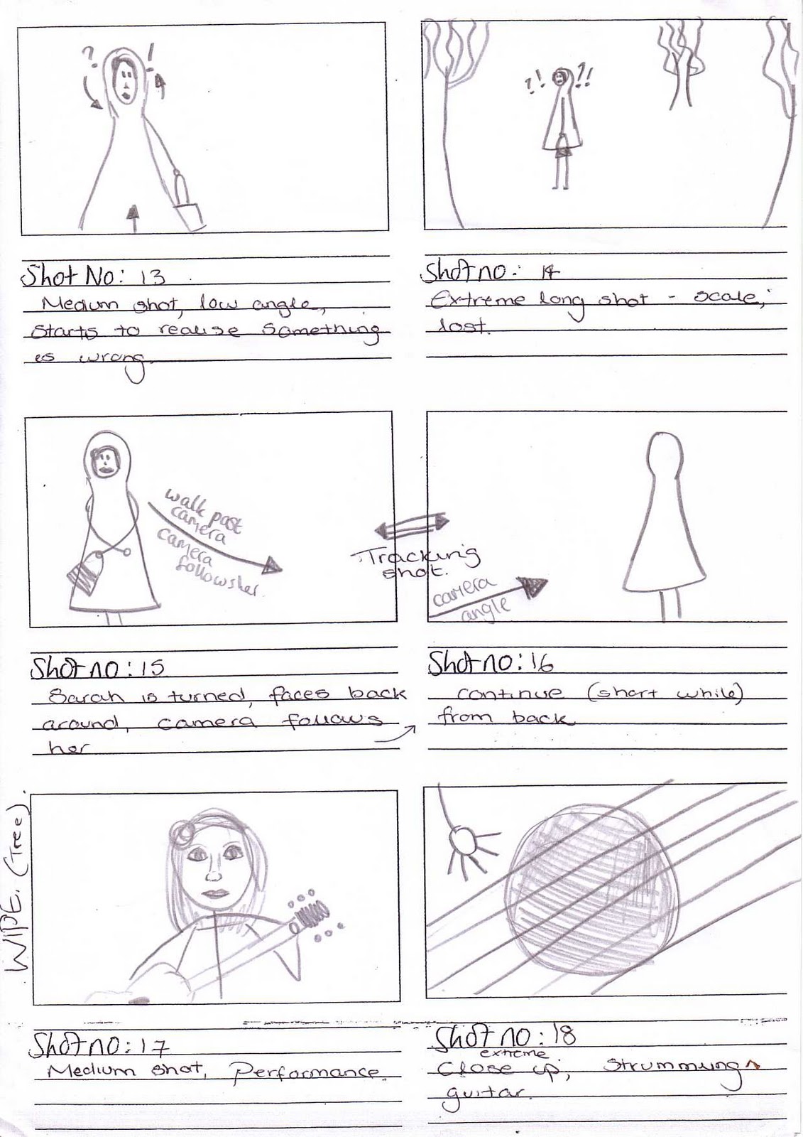 Jayne & Daisy A2: Planning: Storyboard Scans.