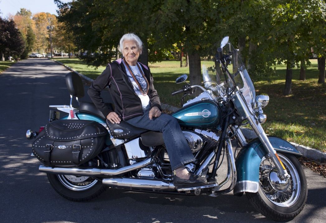 Just A Car Guy: Gloria has been riding Harley's and Indians for 74 ...