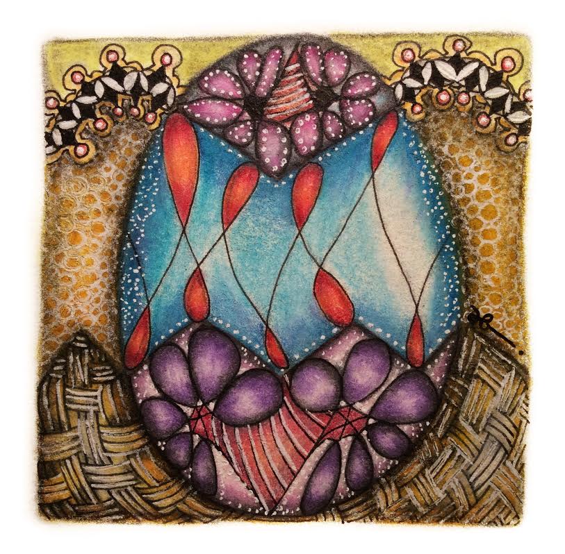 Tickled To Tangle: "It's a String Thing" #191 Tiles