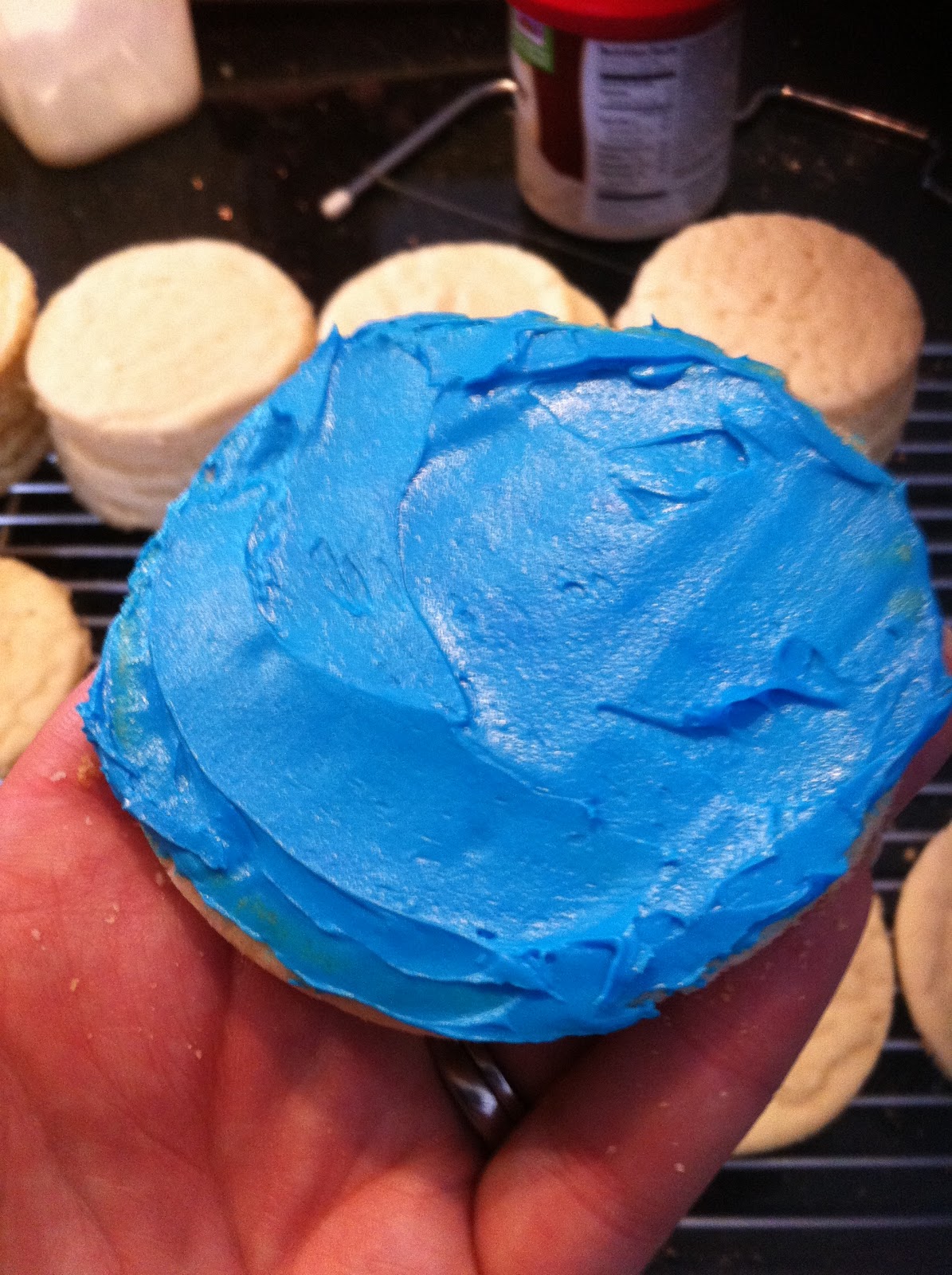 The Cookie Crumbles: Grover Cookies (Cookie Favors)