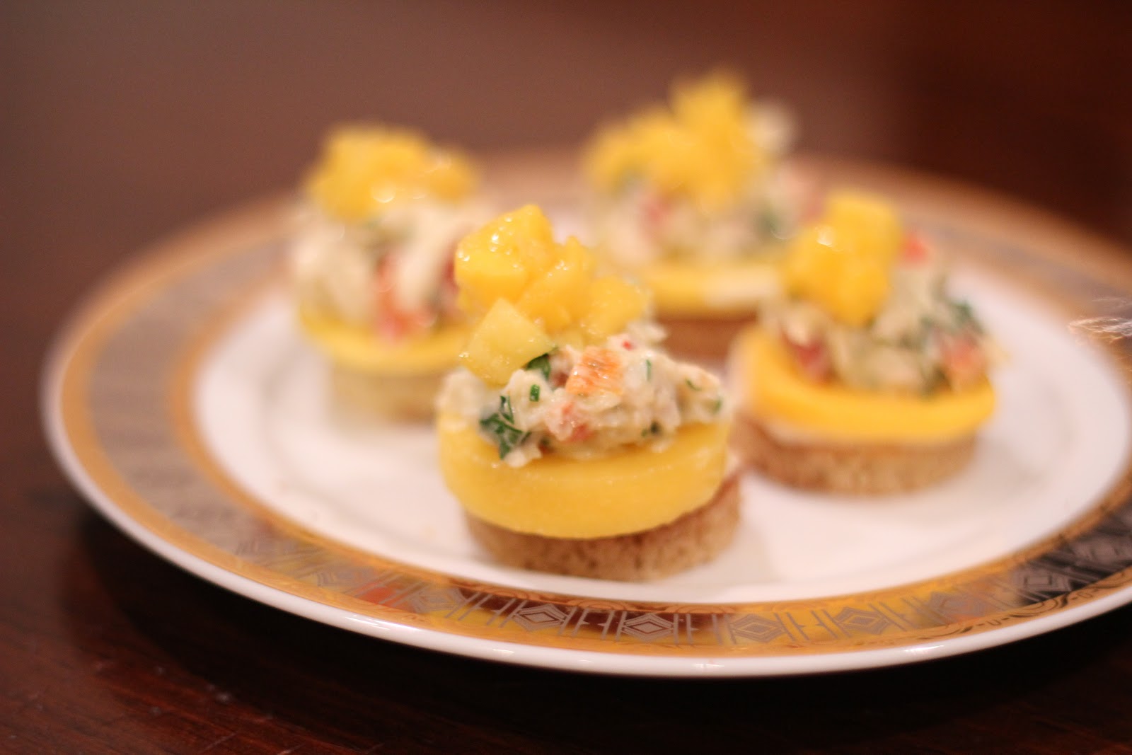 One Martha A Day: Day Four: Winner Dinner & Mango Crab Stack