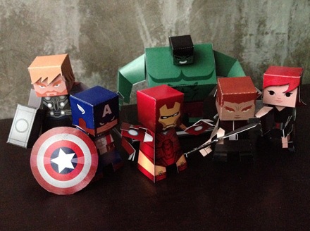 Marvel's The Avengers Papercraft Model - PAPEROX FREE PAPERCRAFT