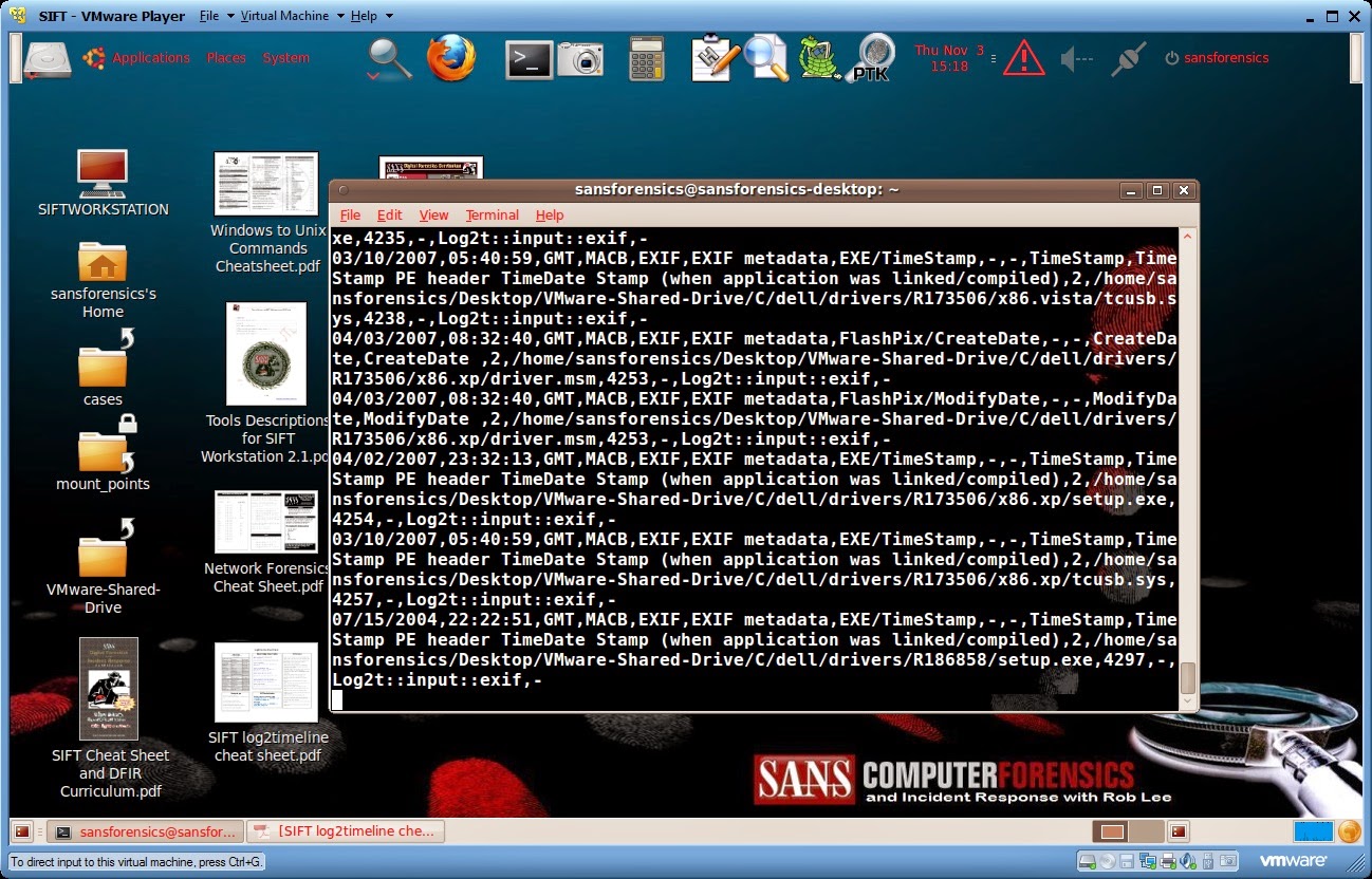 SANS Investigate Forensic Toolkit (SIFT) Workstation Version 3.0 ...