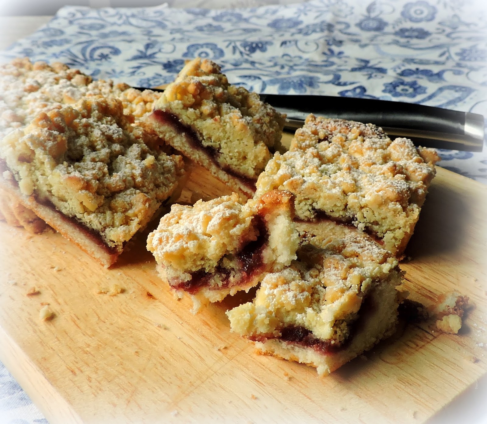 Cherry Crumble Tray Bake | The English Kitchen