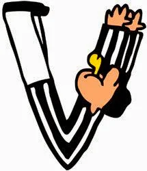 Alfabeto con árbitros de futbol. - Oh my Alfabetos!