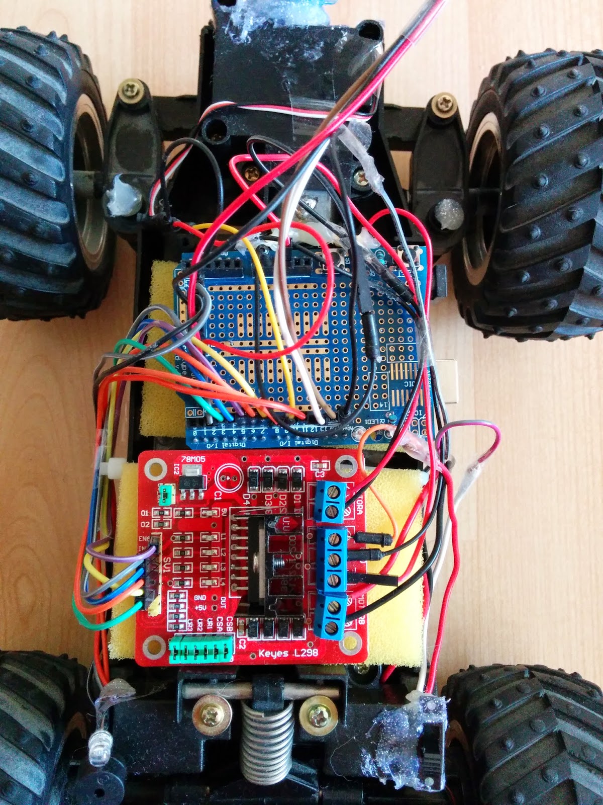 Arduino Explorer Robot Made By Recycling A Rc Car ~ Storm Arduino