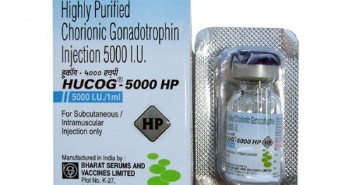 HCG Injections: Hucog hp 5000 iu