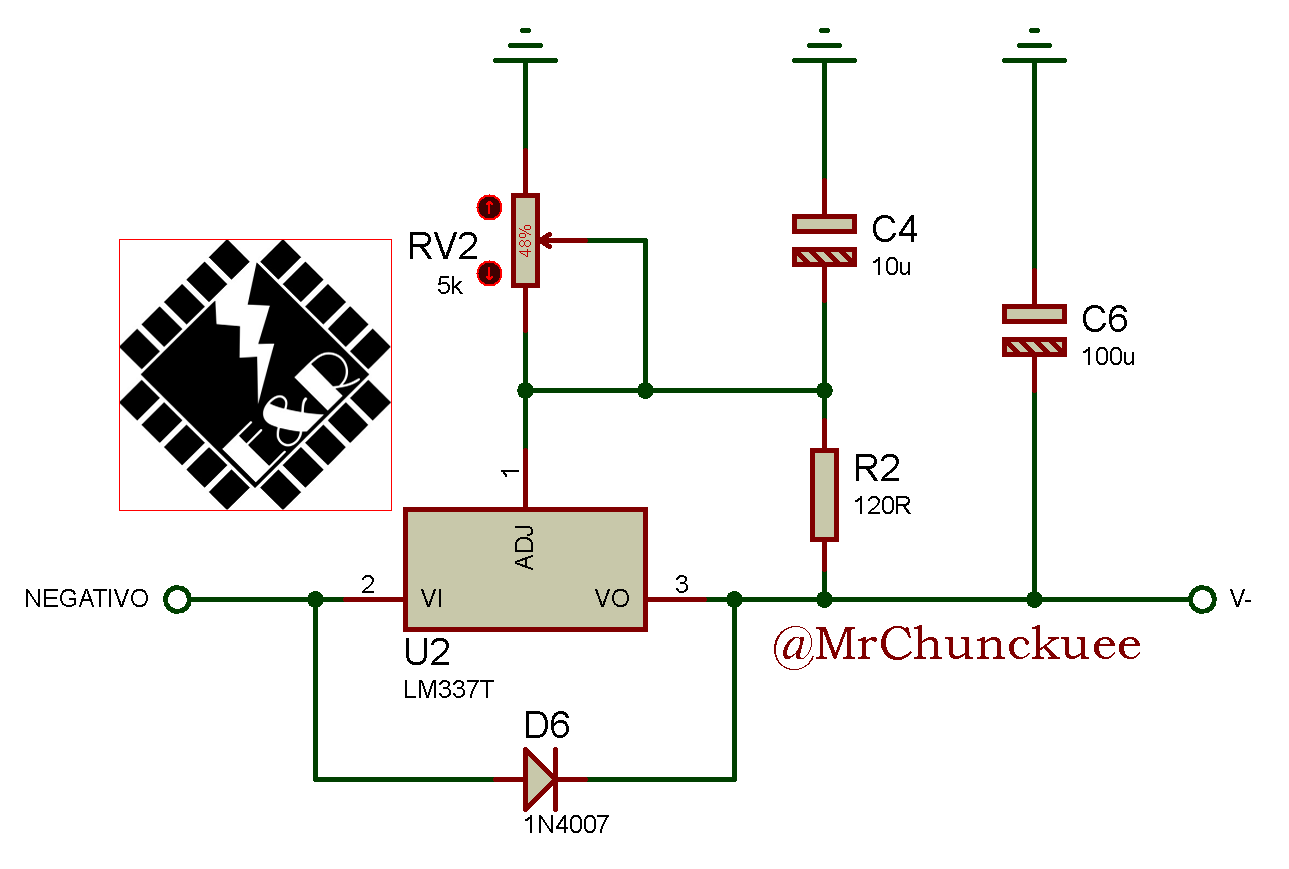 Fuente de alimentación simétrica usando los reguladores LM317 y LM337