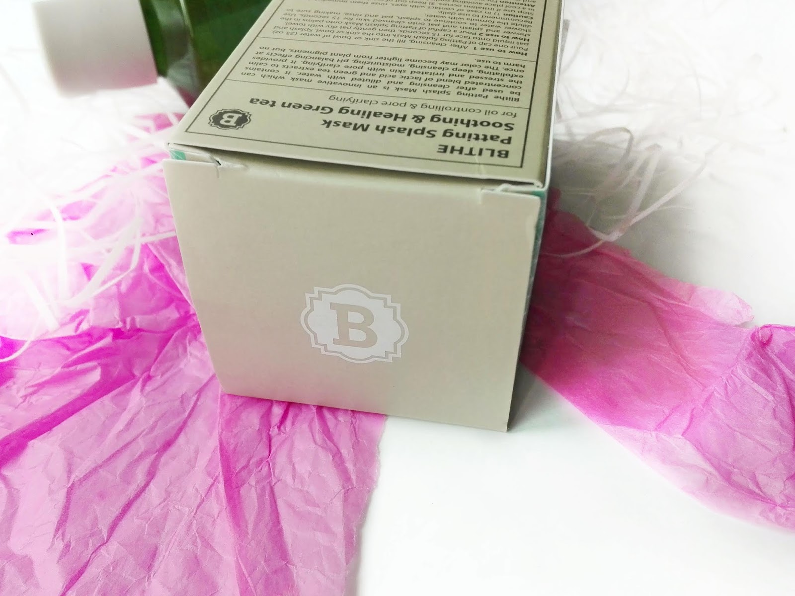 [Review ] BLITHE Patting Splash Mask Soothing & Healing Green Tea ...