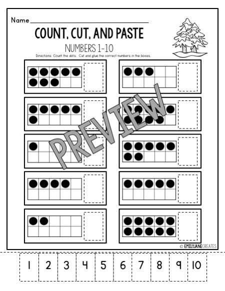 Emily Jane Creates: DECEMBER NO PREP KINDERGARTEN PACKET-OVER 100 PAGES!