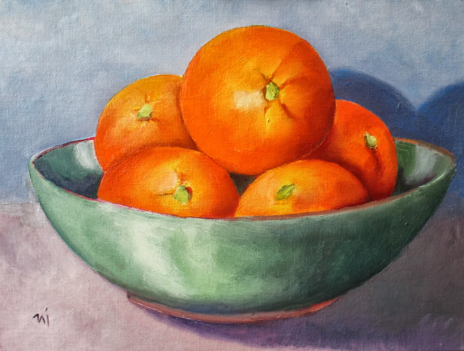 Nel's Everyday Painting: Oranges - SOLD