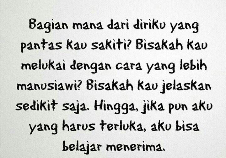 KARYA PERASAAN: Bagaimana mana mungkin!