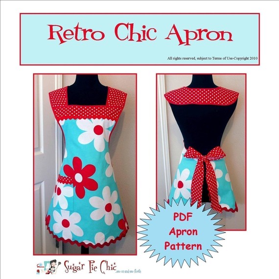 Retro Chic Apron PDF pattern giveaway!