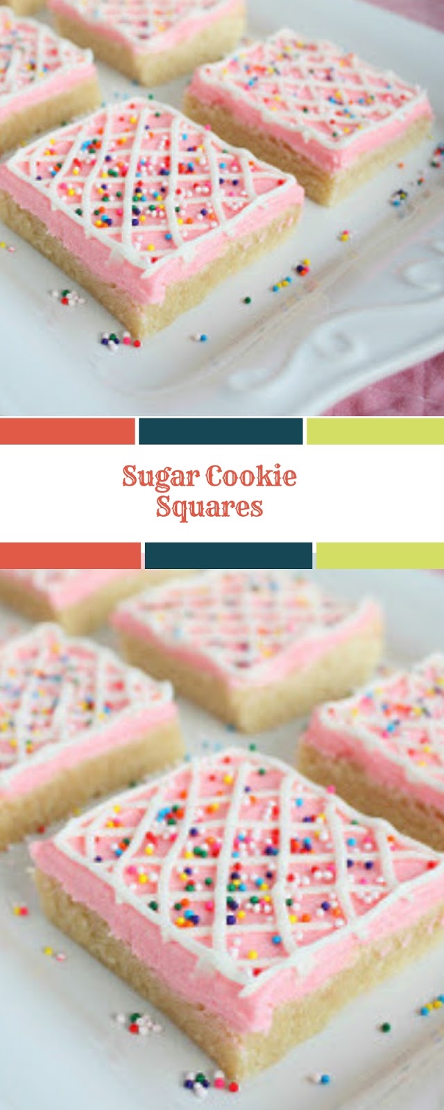 Sugar Cookie Squares #Christmas #Cookie | Delicious My Food