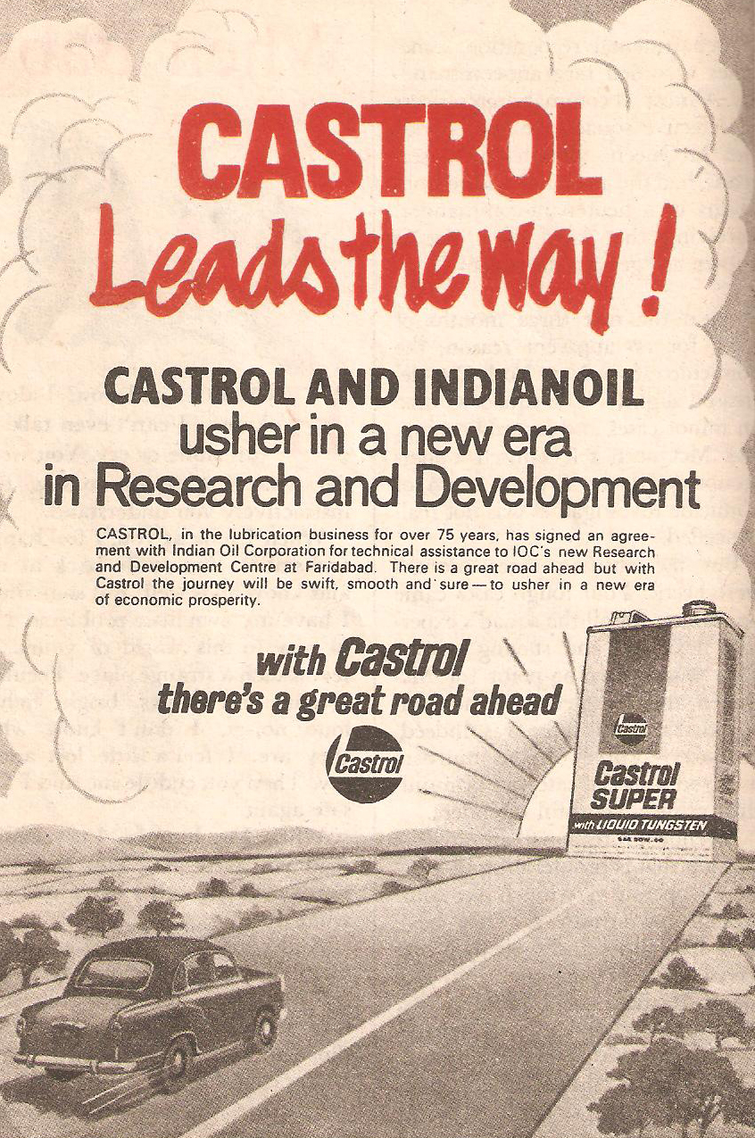 CASTROL Old Advertisement - Classic Indian Advertisements