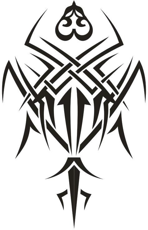 Menggambar Teknik : DRAWING SIMETRIC TRIBAL